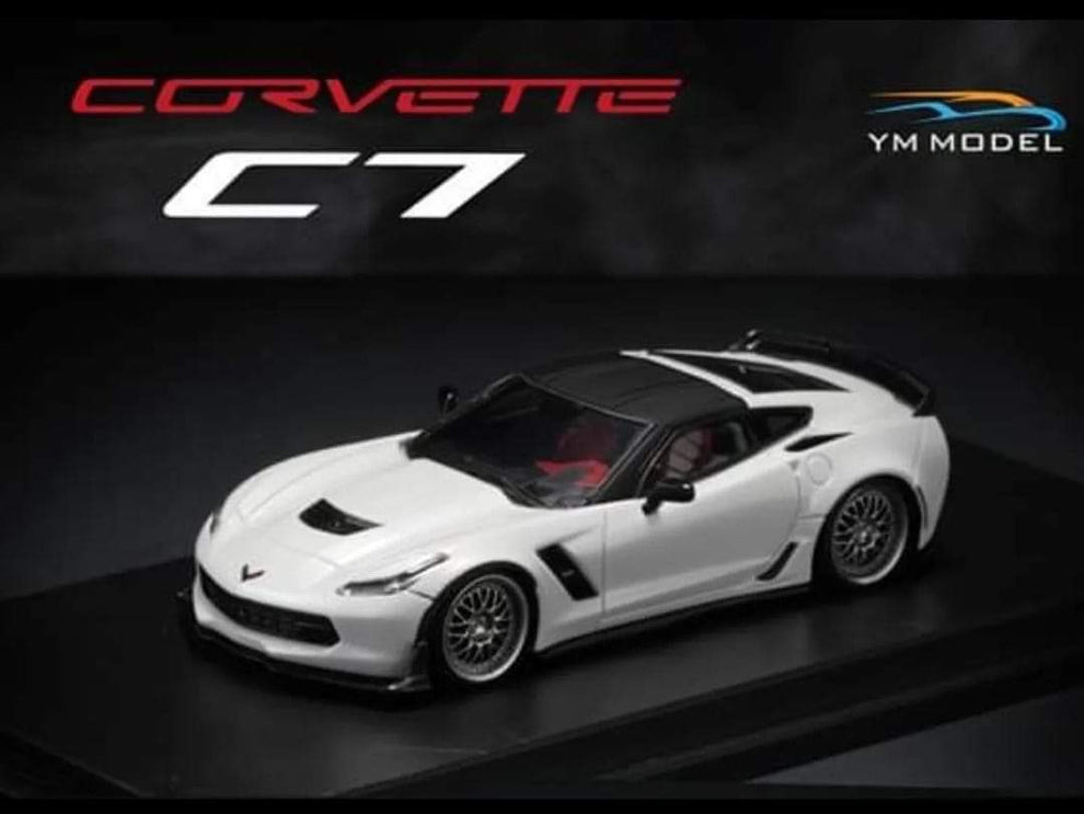 YM Model Chevrolet Corvette C7 bagged In White – Chris' Diecast Sales